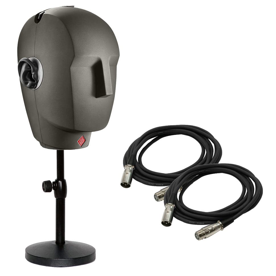 Amazon | NEUMANN KU 100 卓上スタンドケーブルセット ダミーヘッドマイク バイノーラルステレオマイク ASMR [国内 ...