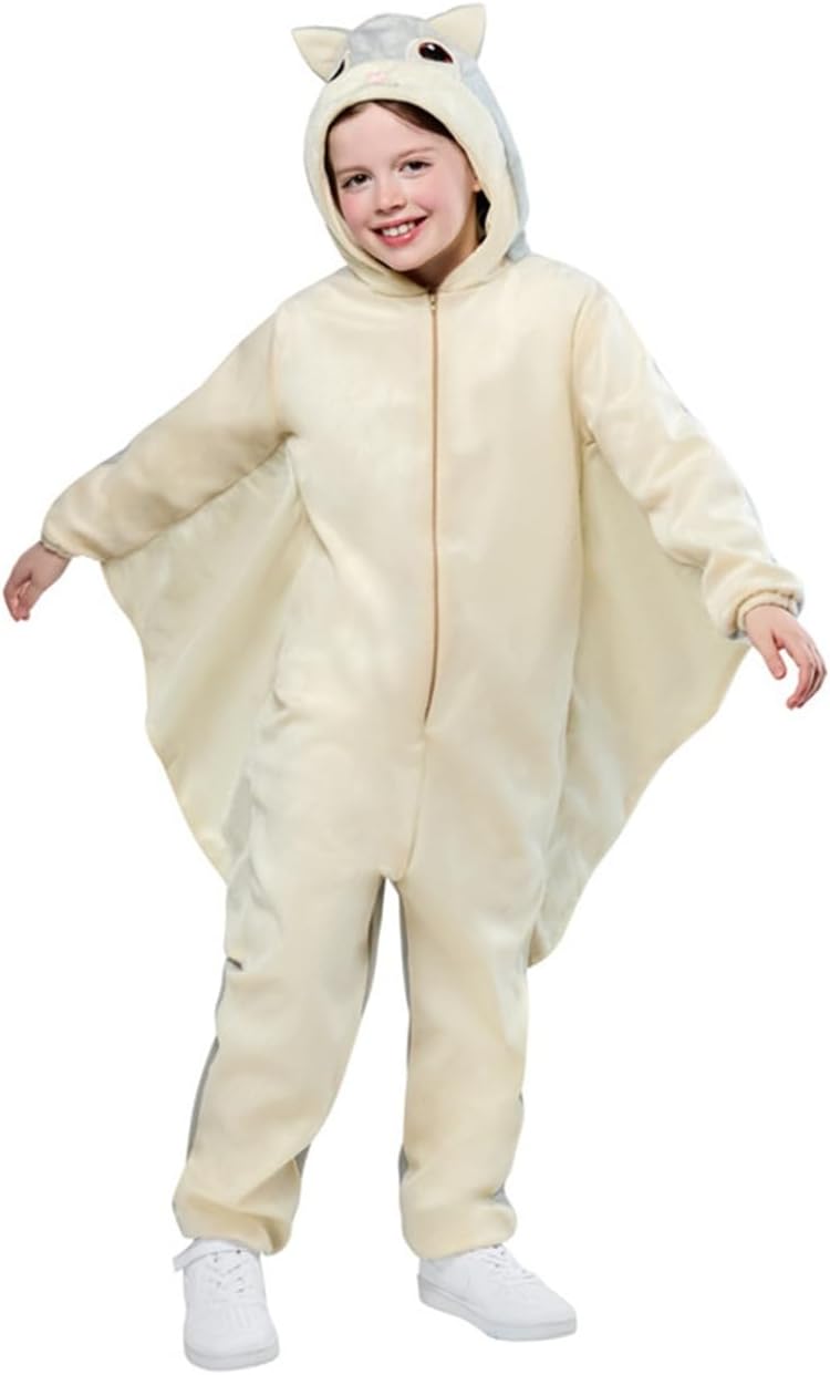 Amazon.com: Rubies Flying Squirrel Comfywear Hooded Jumpsuit for Kids ...