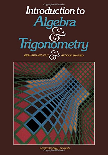 Introduction to Algebra and Trigonometry International Edition: Arnold ...