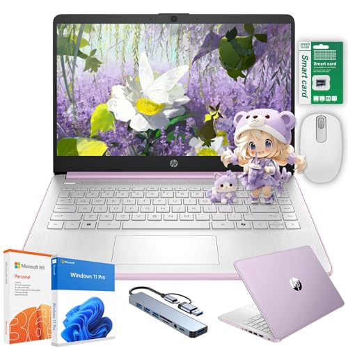 HP 14 Ultrabook Windows 11Pro Laptop, Intel 4-Core N150, 8GB RAM 384GB ...