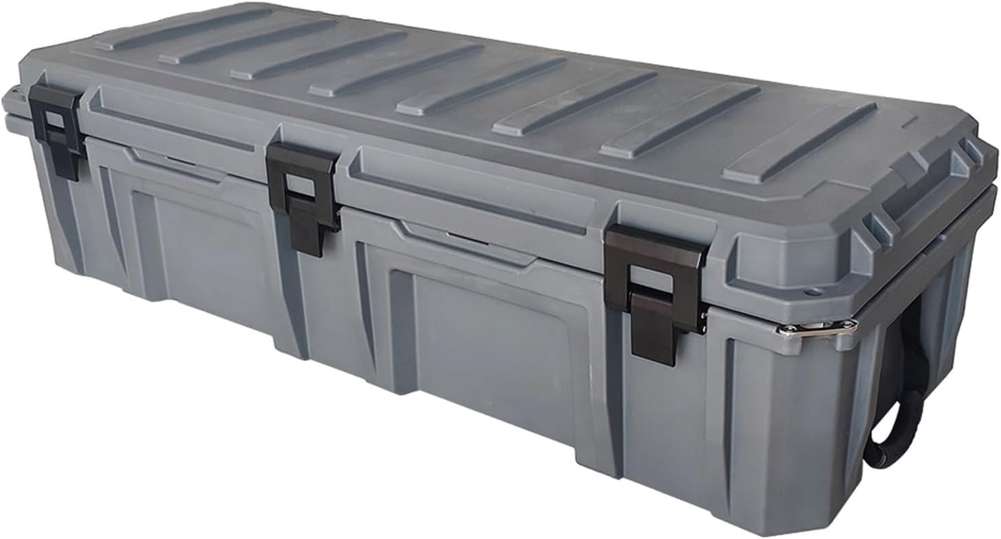 Amazon.com: EVURU Roof Box 2 Gray 120L in-line Wheels Locking Tools Box ...