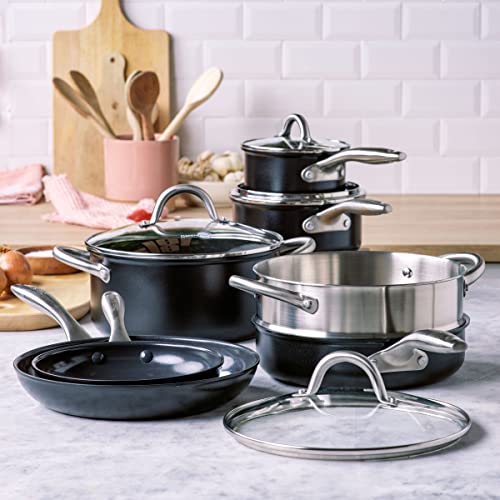 Snapklik.com : GreenPan Lima Midnight Hard Anodized Healthy Ceramic ...