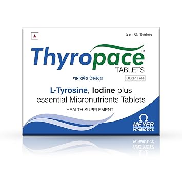 Buy Thyropace Tablets With L-Thyrosine, Iodine Plus For Normal ...