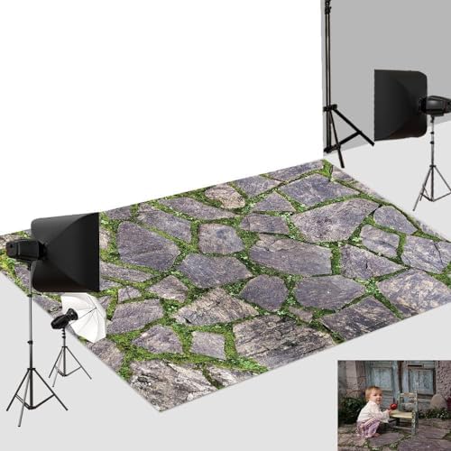 Amazon.com : Kate Green Brick Floor Backdrop Anti-Slip Mat for ...