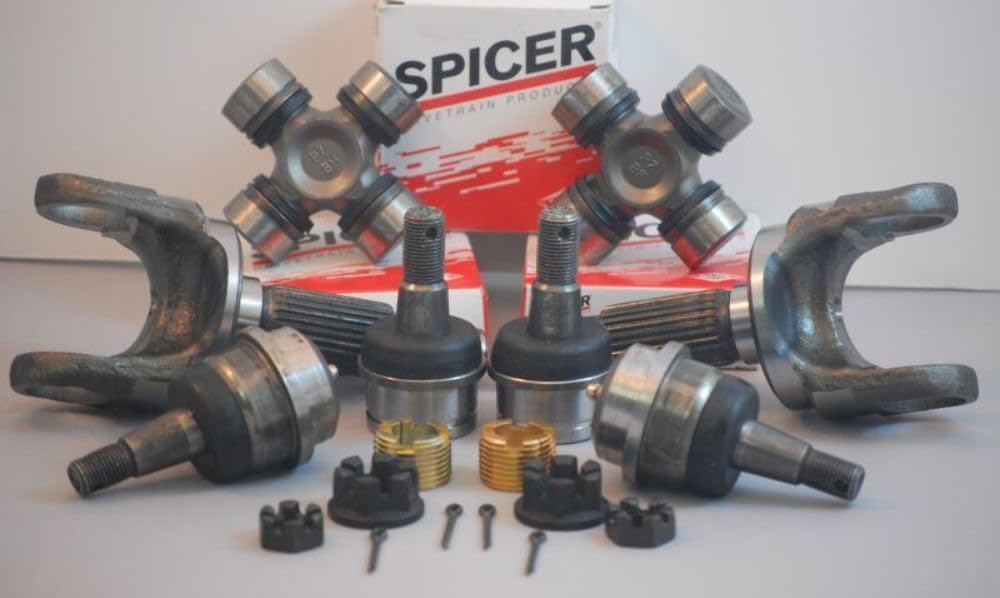 Amazon.com: Dana 30/44 Axle Spindle Stub, U Joints, Ball Joints ...
