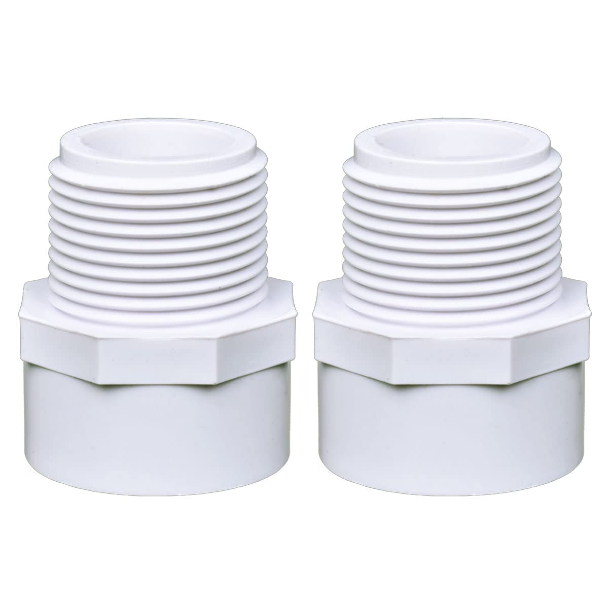 Amazon.com: PVC Male Adapter 3 Inch (2-Pack), Pipe Fittings (Socket x ...