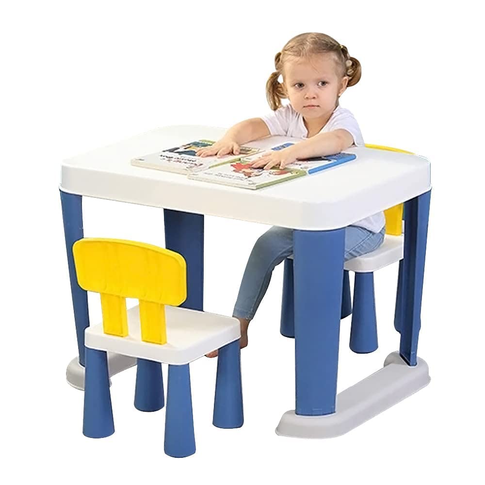 KIDS WONDER Kids Small Study Table with Chair, Table Chair Set for Kids ...