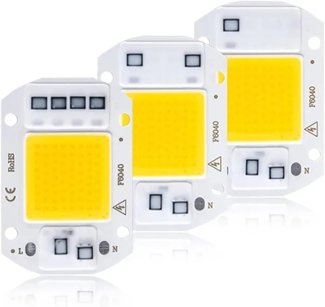 Amazon.com: TCTKPAMANZ 3pcs Real Power 220V 110V COB LED Chip 50W 30W ...