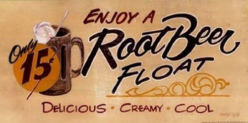 Amazon.com: Root Beer Float - Poster (16x8) : Home & Kitchen