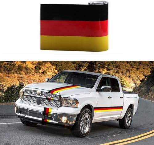 Amazon.com - Xotic Tech 1x 59 inch Germany Flag Stripe Decal Car Hood ...