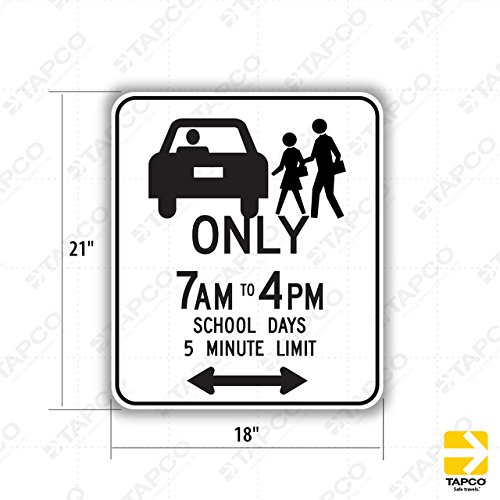 R25D CA, 18"x21"x.080 HIP White/Black, PASSENGER LOADING ONLY (symbol ...
