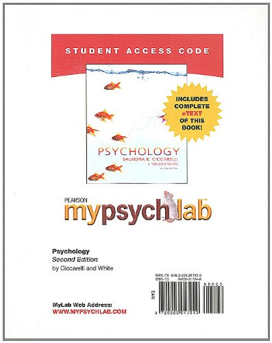 Amazon.com: Psychology Mypsychlab With Pearson Etext Student Access ...