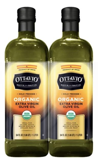 Amazon.com : Ottavio Organic Extra Virgin Olive Oil, First Polyphenol ...