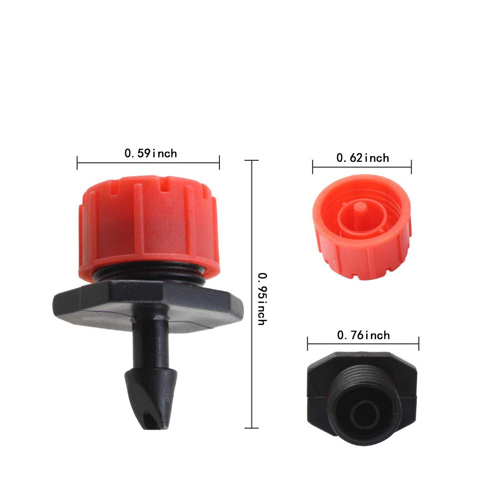 Snapklik.com : Drip Irrigation Kit Adjustable Drip Irrigation Dripper ...