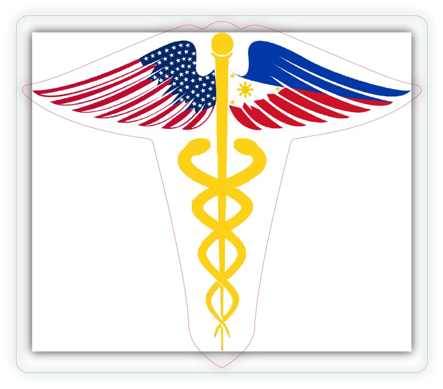 Amazon.com: Philippine American Caduceus|Great Gift Idea|Single |5 Inch ...