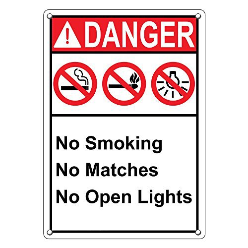 Weatherproof Plastic ANSI Notice Container Must Be Placed On Hard ...