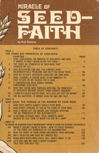 Miracle of Seed Faith: Oral Roberts: Amazon.com: Books