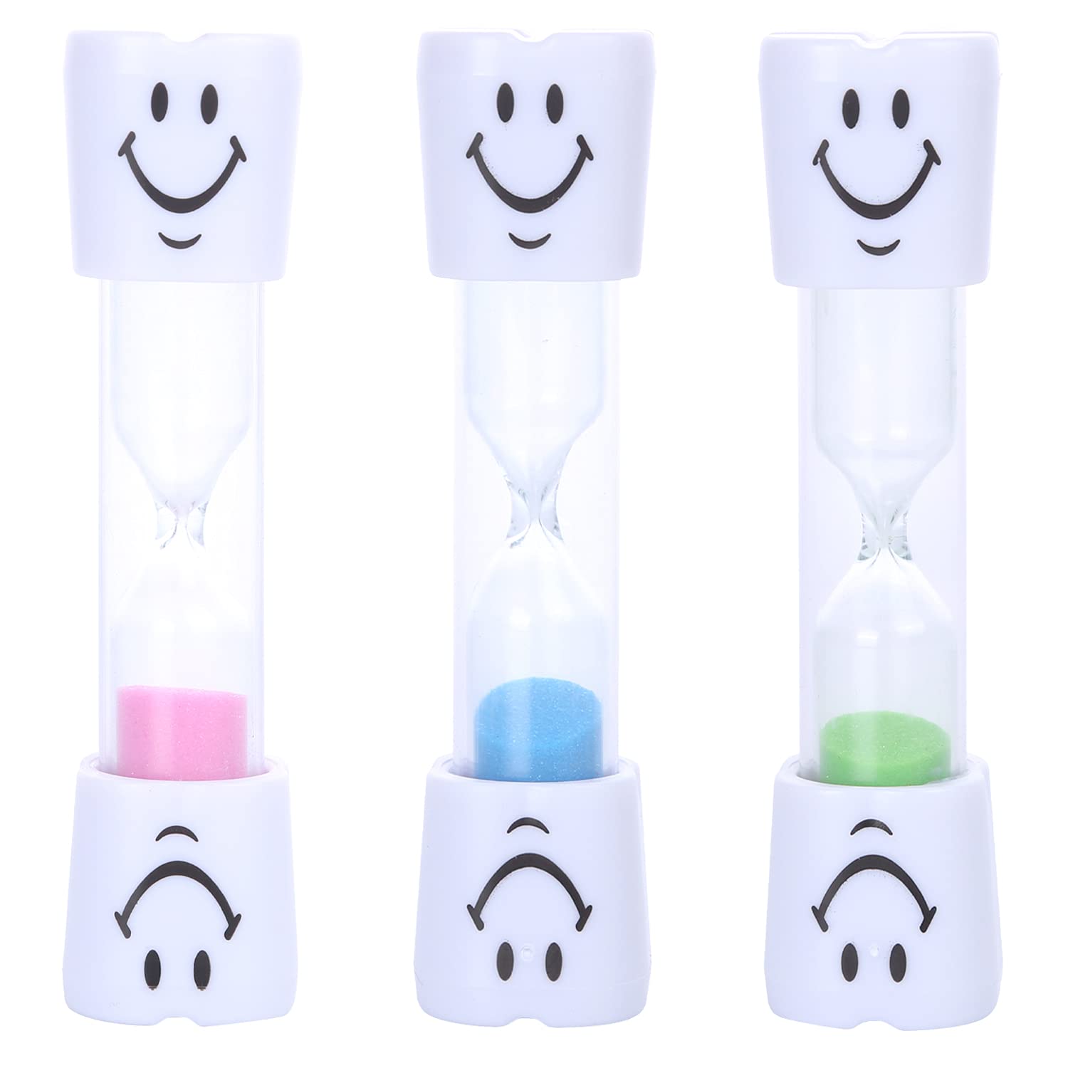 Buy 3 Pcs 3 Minute Sand Timer Pack Dental Hourglass Tooth Brushing Sand ...