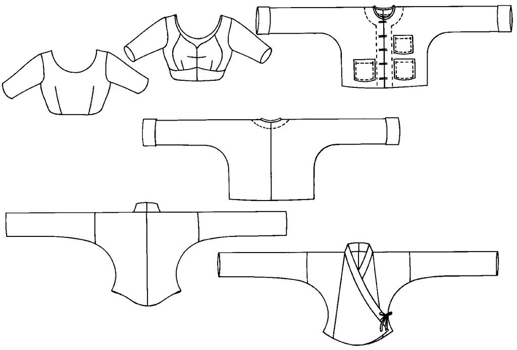 Choli Saree Blouse Sewing Pattern
