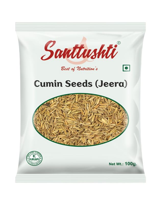 SANTTUSHTI Cumin Seeds (Jeera) 100g - Versatile Cumin Seeds for Your ...