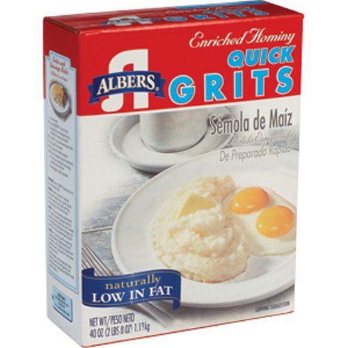Amazon.com: Albers Enriched Hominy Quick Grits - 20 Oz (4-Pack ...