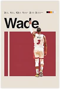 Amazon.com: Dwyane Wade Posters For Walls Canvas Paper Poster Signed ...
