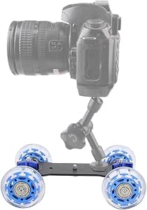 Amazon.com: EVTSCAN Professional Tabletop Video Camera Dolly Slider ...