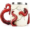 Amazon.com: PROVIVID Skull Coffee Mugs with Handle Stainless Steel 3D ...