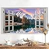 Amazon.com: Fake Window Wall Stickers 3D Landscape Wall Sticker Decor ...