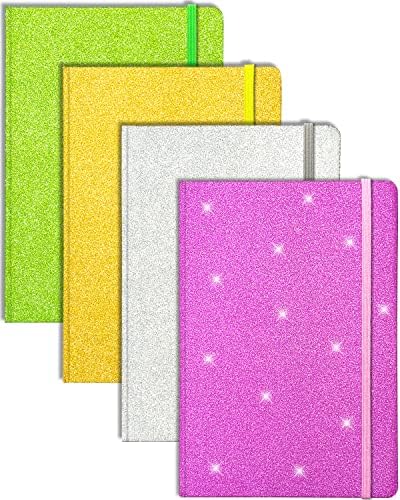 Glitter Silver Notebook A5 Hardback, 8.3x5.7 Inches 160 Pages Never ...