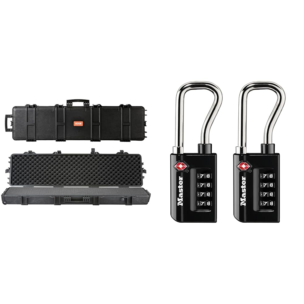 Amazon.com: VEVOR Rifle Case with 3 Layers Foams for 2 Rifles or ...