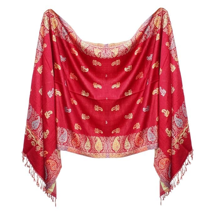 Buy AASA Women's Winter Shawl | Printed Wool Blend Shawal | Soft Shawl ...