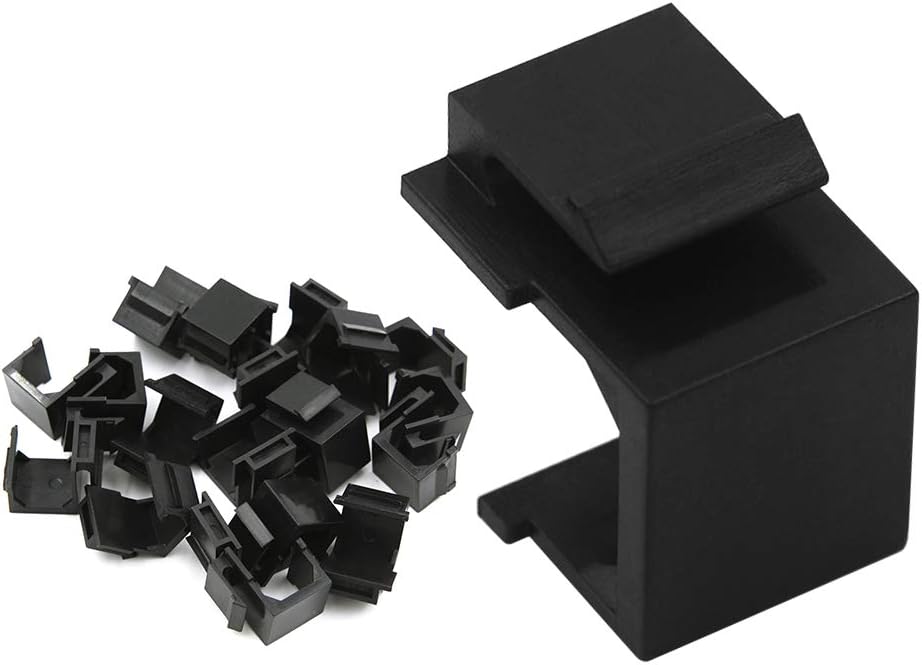 Amazon.com: VCE 20-Pack Blank Keystone Jack Inserts (UL Listed) for ...
