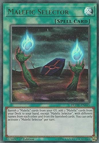 Amazon.com: Malefic Selector - DUOV-EN045 - Ultra Rare - 1st Edition ...