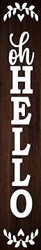 Amazon.com: Houseuse Oh Hello Sign for Front Porch Standing Hello Sign ...