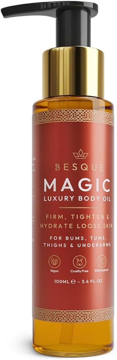 Amazon.com : Besque Magic Body Oil, 3.38 FL OZ, After Shower Body Oil ...