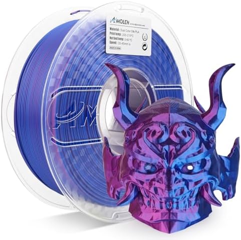 Amazon.com: AMOLEN Silk PLA 3D Printer Filament, Multicolor 1.75mm PLA ...