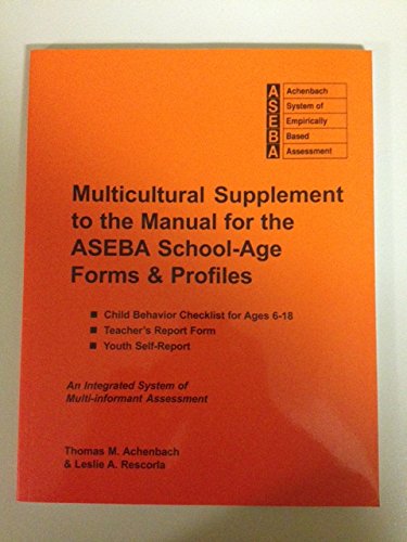 Multicultural Supplement to the Manual for the Aseba School-Age Forms ...