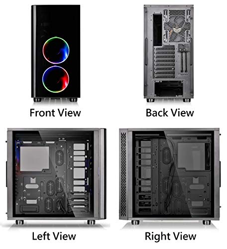 Thermaltake View 31 RGB Dual Tempered Glass SPCC ATX Mid Tower Gaming ...
