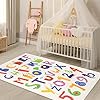 Enyhom Kids Play Carpet Mat 100 x 150 cm, Shaggy Soft ABC Alphabet and ...