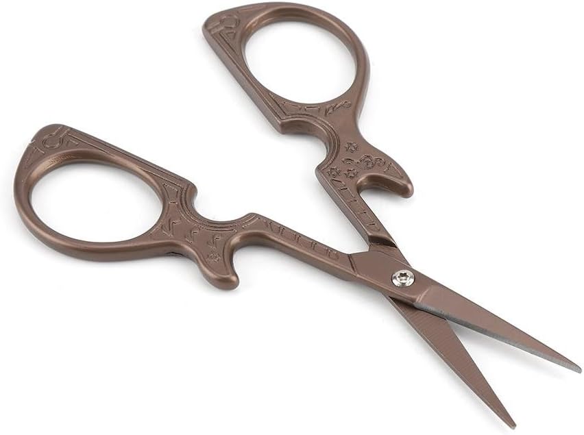 Retro Brown Scissors, Vintage Stainless Steel Classic Guitar Model ...