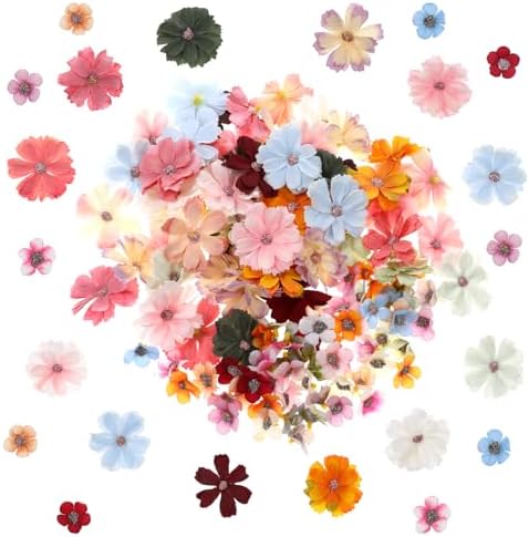 Amazon.com: Mini Artificial Flowers for Decoration, 120 Pieces Small ...