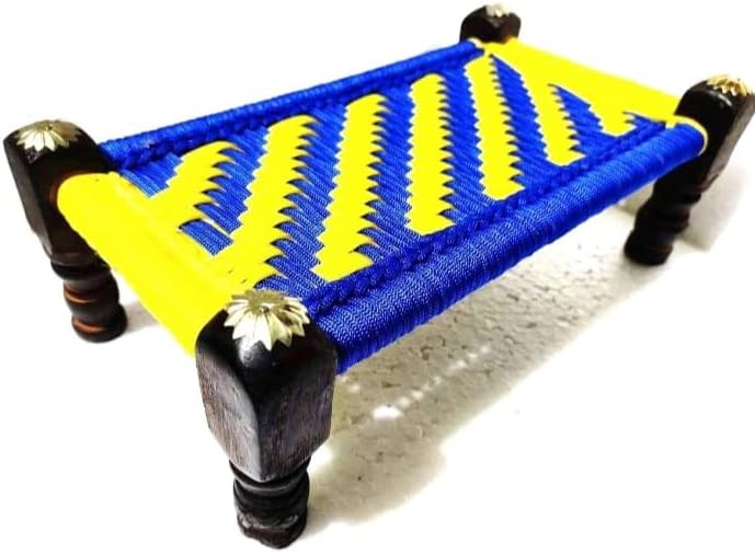 Buy Smarts Collection Wood and Jute Miniature charpai cot Toy for Kids ...