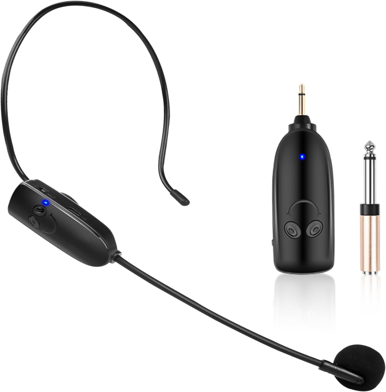 UHF Wireless Microphone Headset: YOYIAG 2.4G Wireless Mic Headset and ...