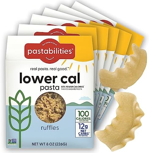 Amazon.com: Pastabilities, Lower Calorie Pasta, Ruffles Pasta (8 oz ...