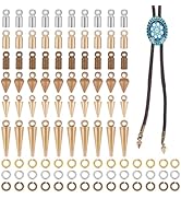 Amazon.com: NBEADS 4 Sets Bolo Tie Findings, Bolo Tie Tips Replacement ...