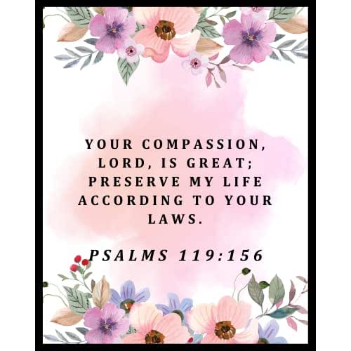 Amazon.com: Your Compassion Lord Is Bible Verses Wall Decor - Christian ...