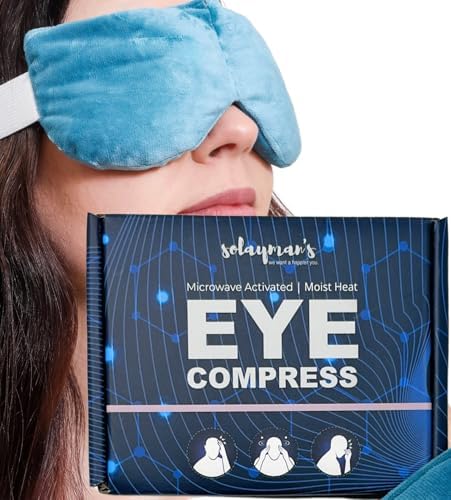 Amazon.com: Heated Eye Mask for Dry Eyes - Microwavable Moist Heat Eye ...