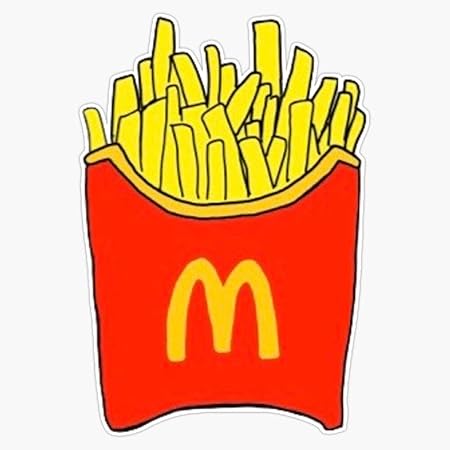 Amazon.com - Macdonalds Foods Sticker Vinyl Bumper Sticker Decal ...