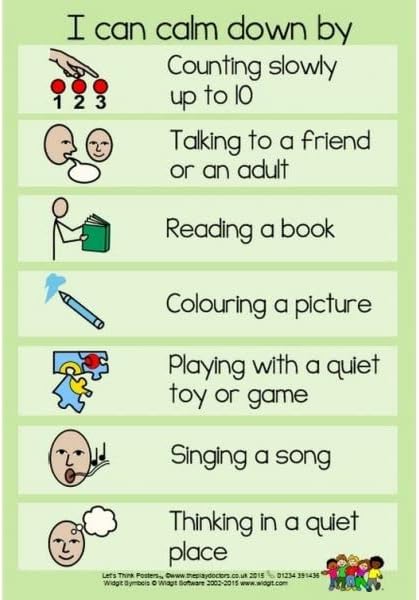 I Can Calm Down Poster - ASD / Autism / SEN / Special Needs Social ...